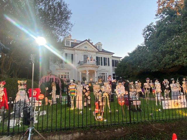 ‘Good Morning America’ stops by Skeleton House in New Orleans for Halloween