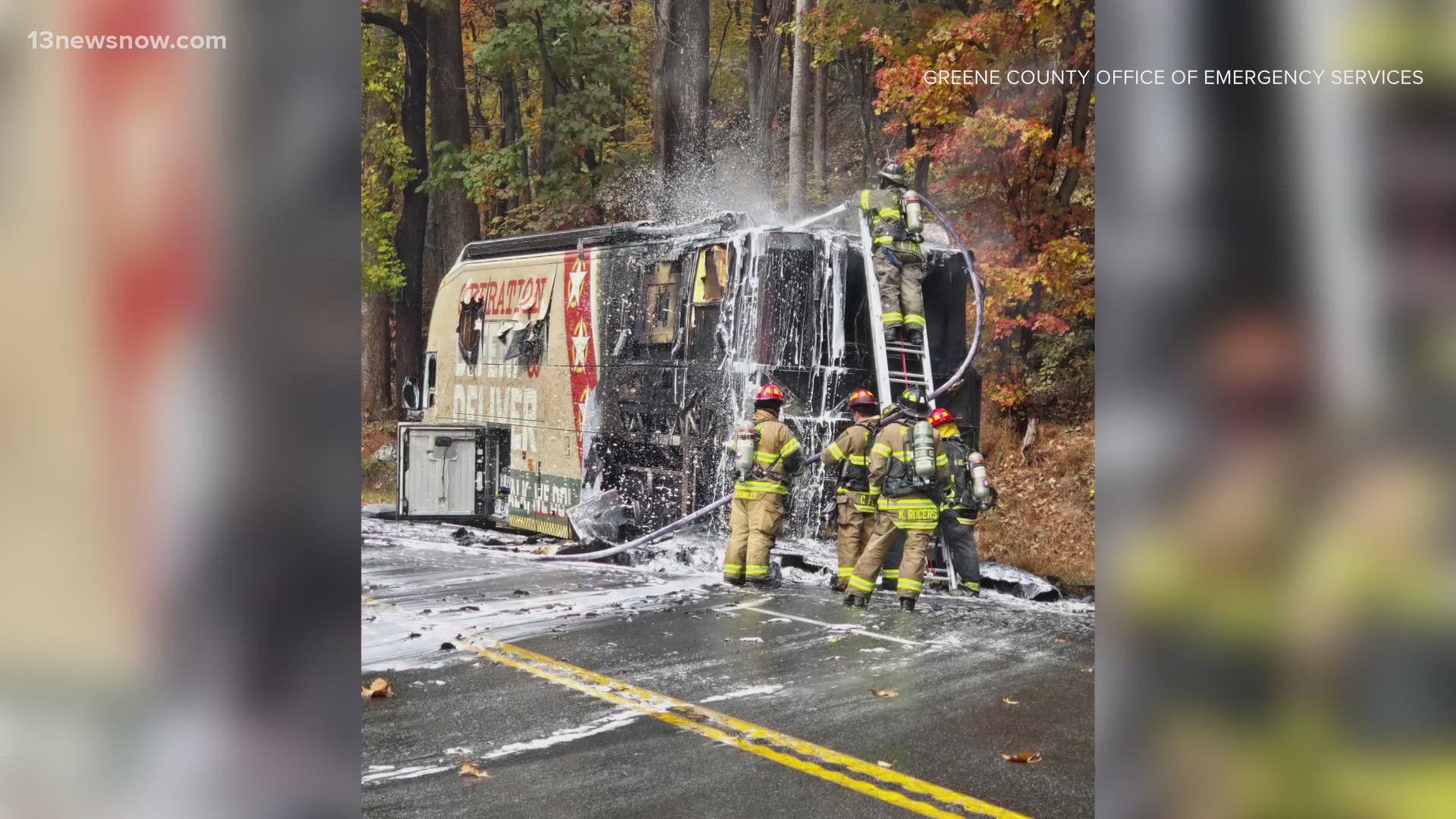 Earle-Sears' campaign bus catches fire on way to event