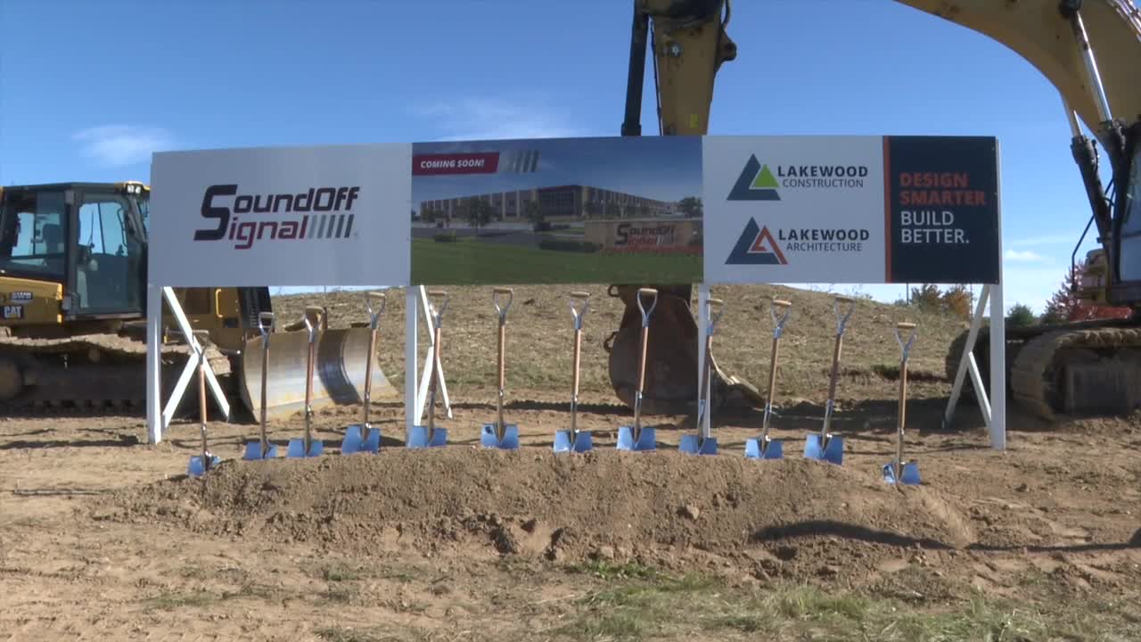 SoundOff Signal breaks ground on new 85,000-square-foot facility in ...