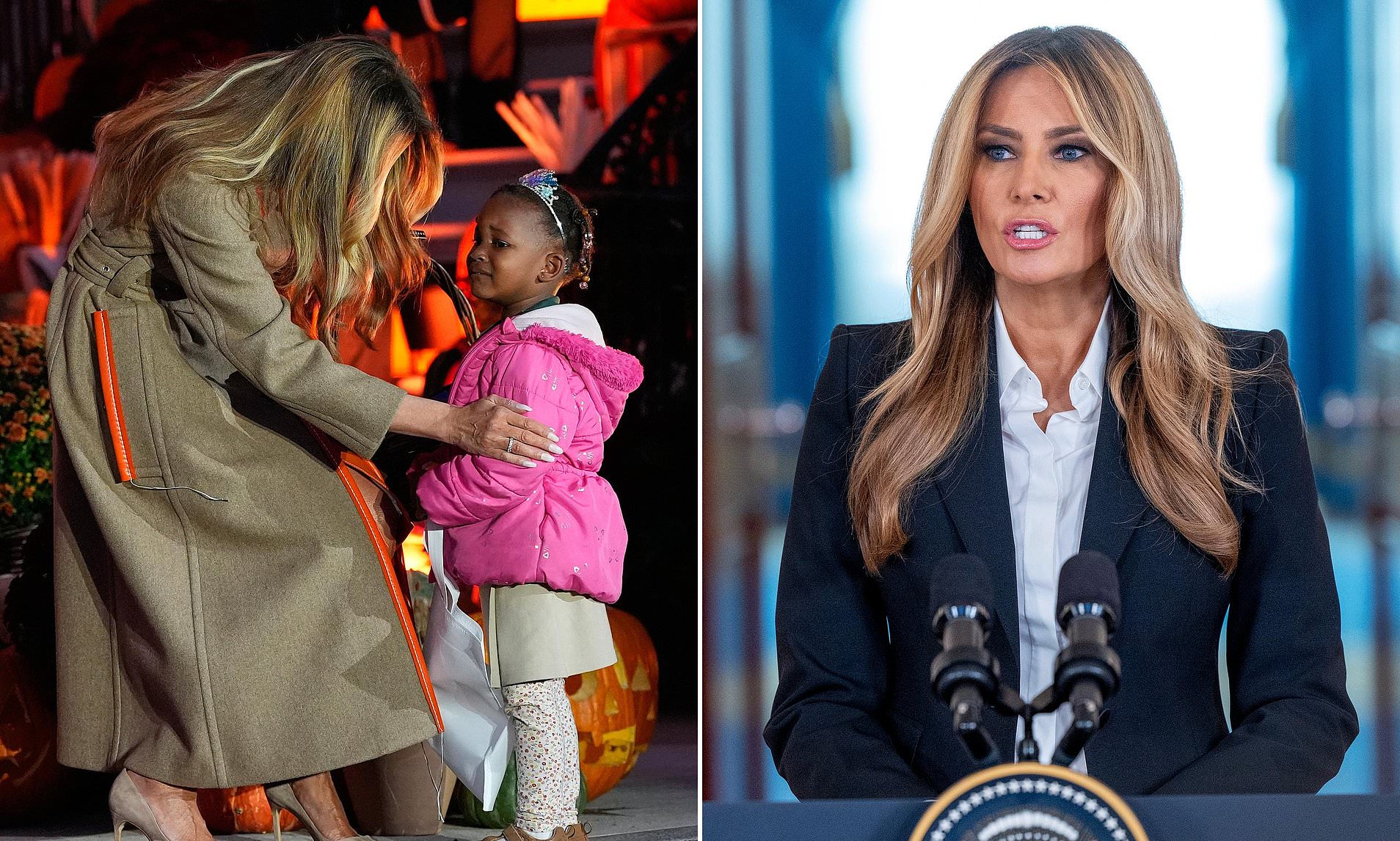 Candid Melania Trump moment at Halloween festivities leaves fans in awe