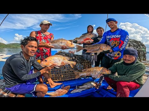 Our small trap got packed full of fish!