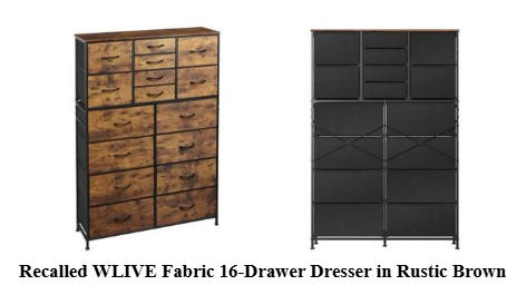 More dressers sold on Amazon recalled due to tip-over hazard