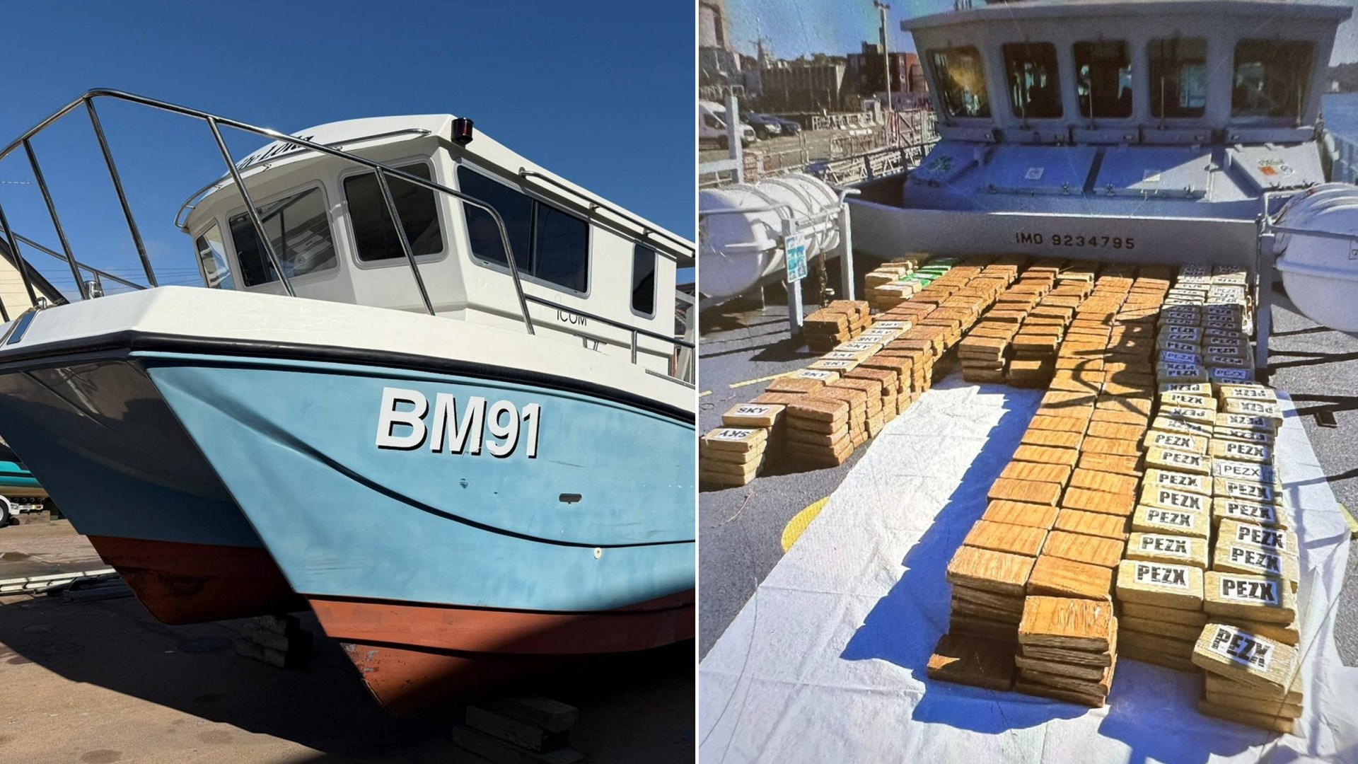 Fishing boat linked to cocaine plot up for auction