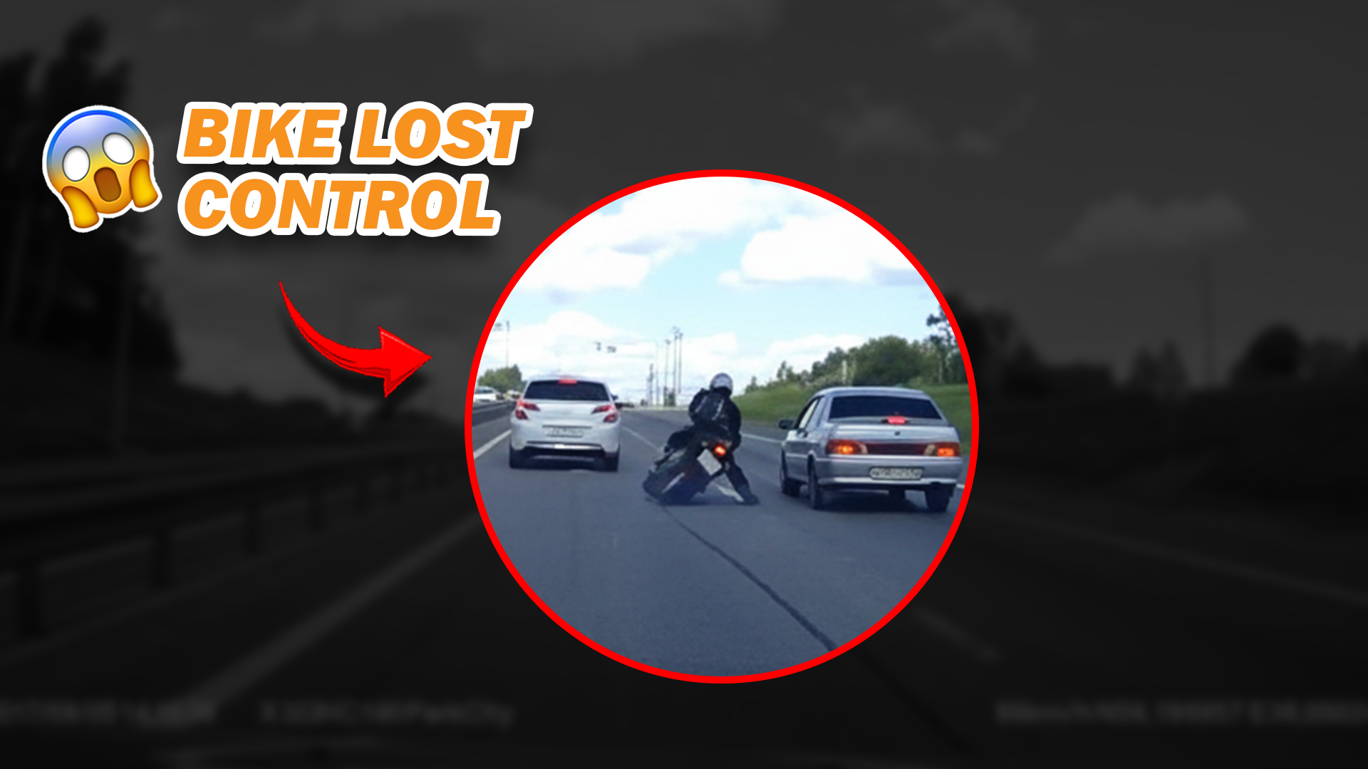 Incident Involving a Motorcycle Caught on Camera