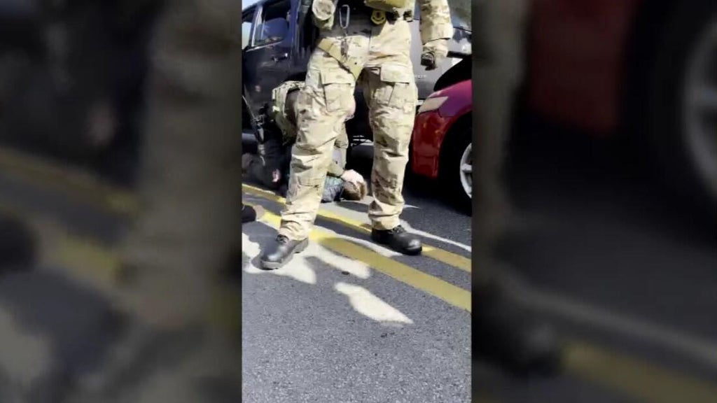 Video shows CBP agent hitting man in the head while pinned down during ...