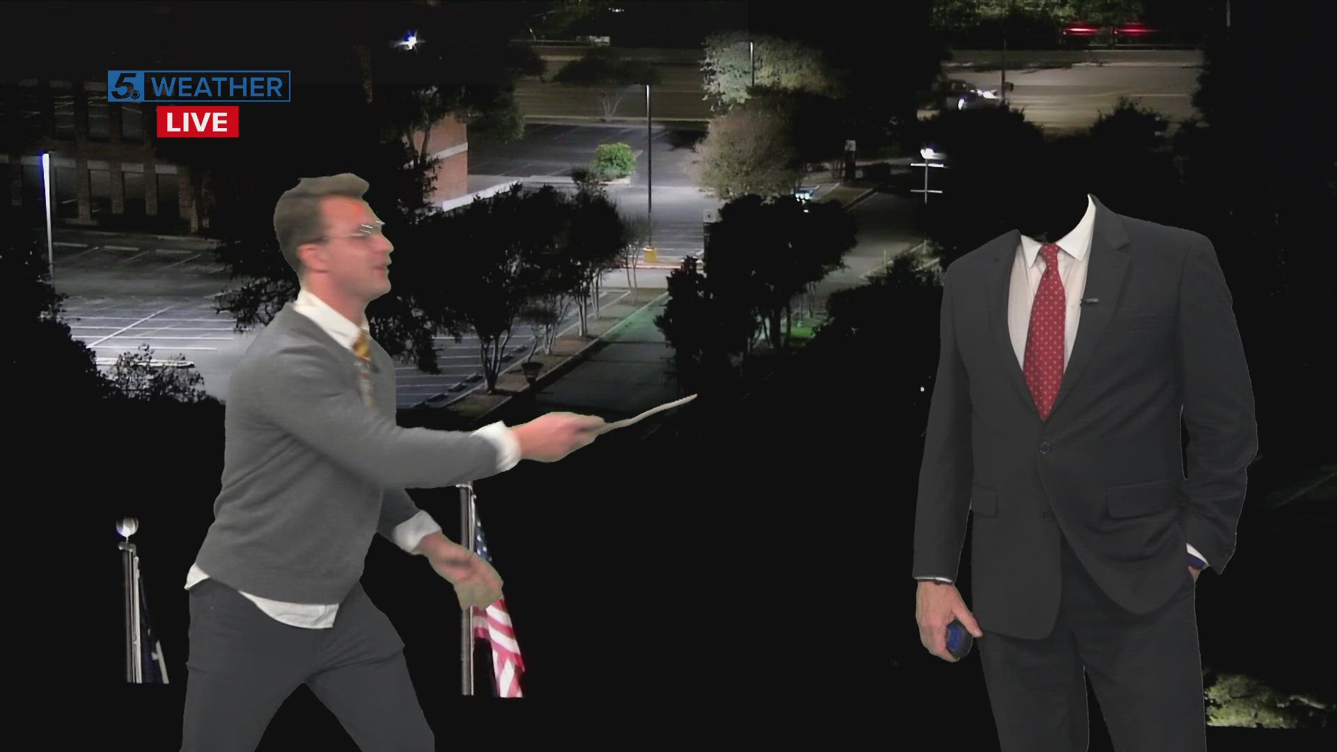 Ichabod Taylor, headless weatherman, fills in for Bill on Halloween ...