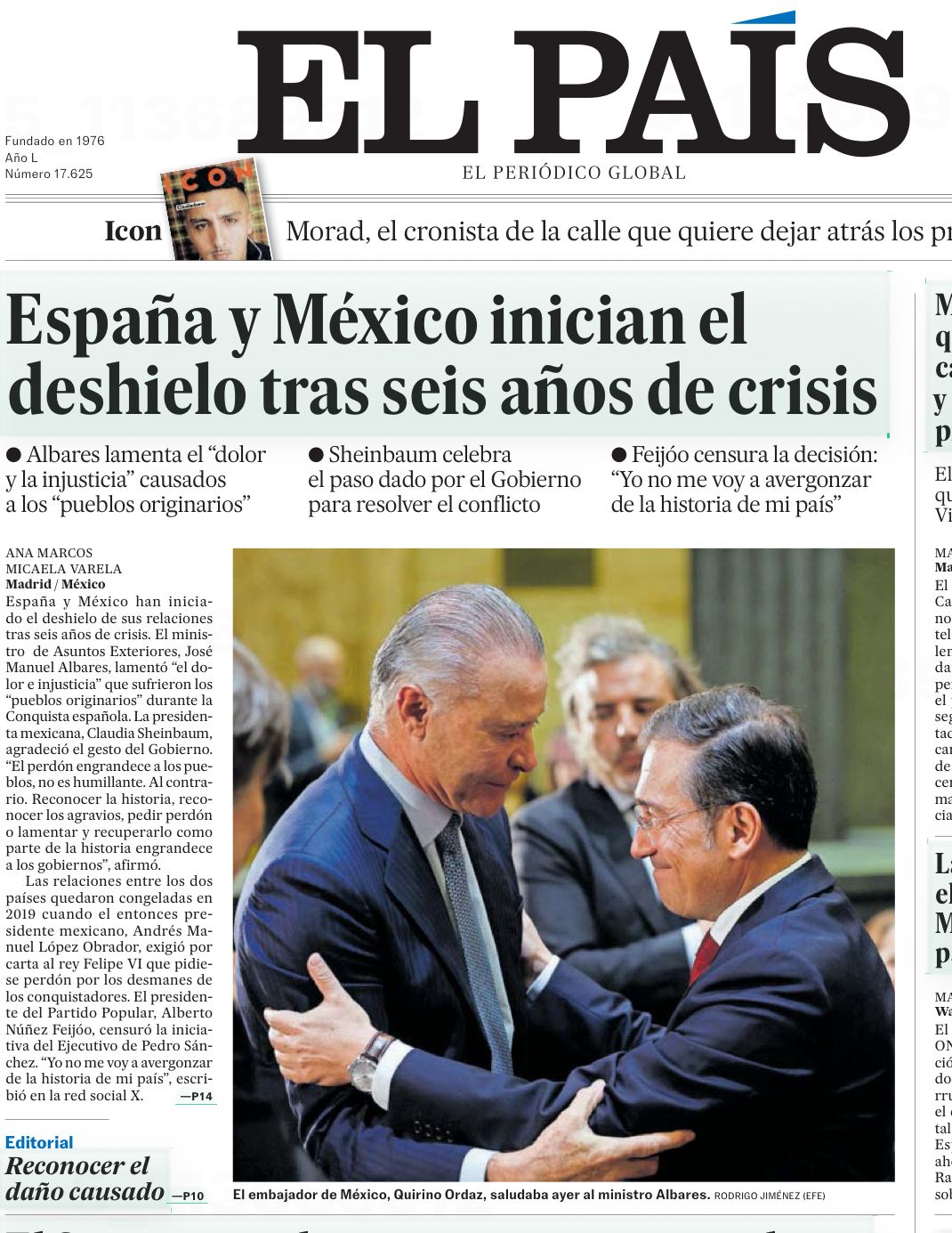 México tendió la mano con altura: El País