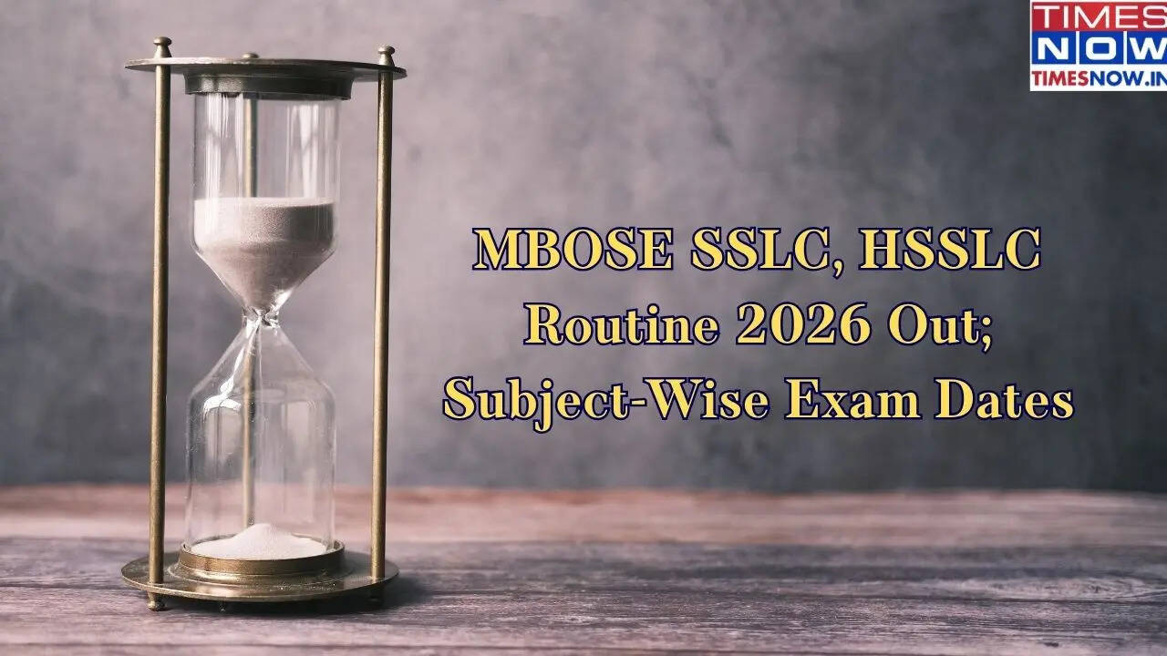MBOSE SSLC, HSSLC Routine 2026 Out; Check Subject-Wise Exam Dates