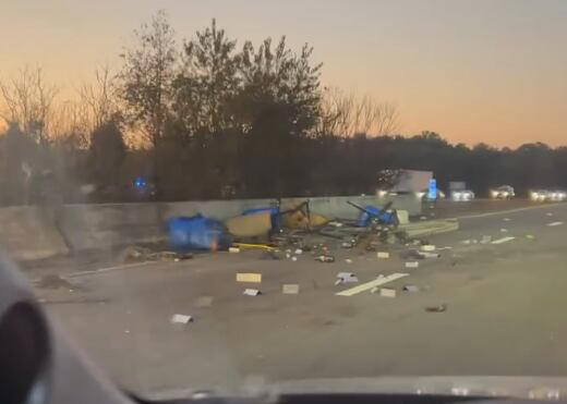 Driver charged after crash causes debris to fall on school bus in ...