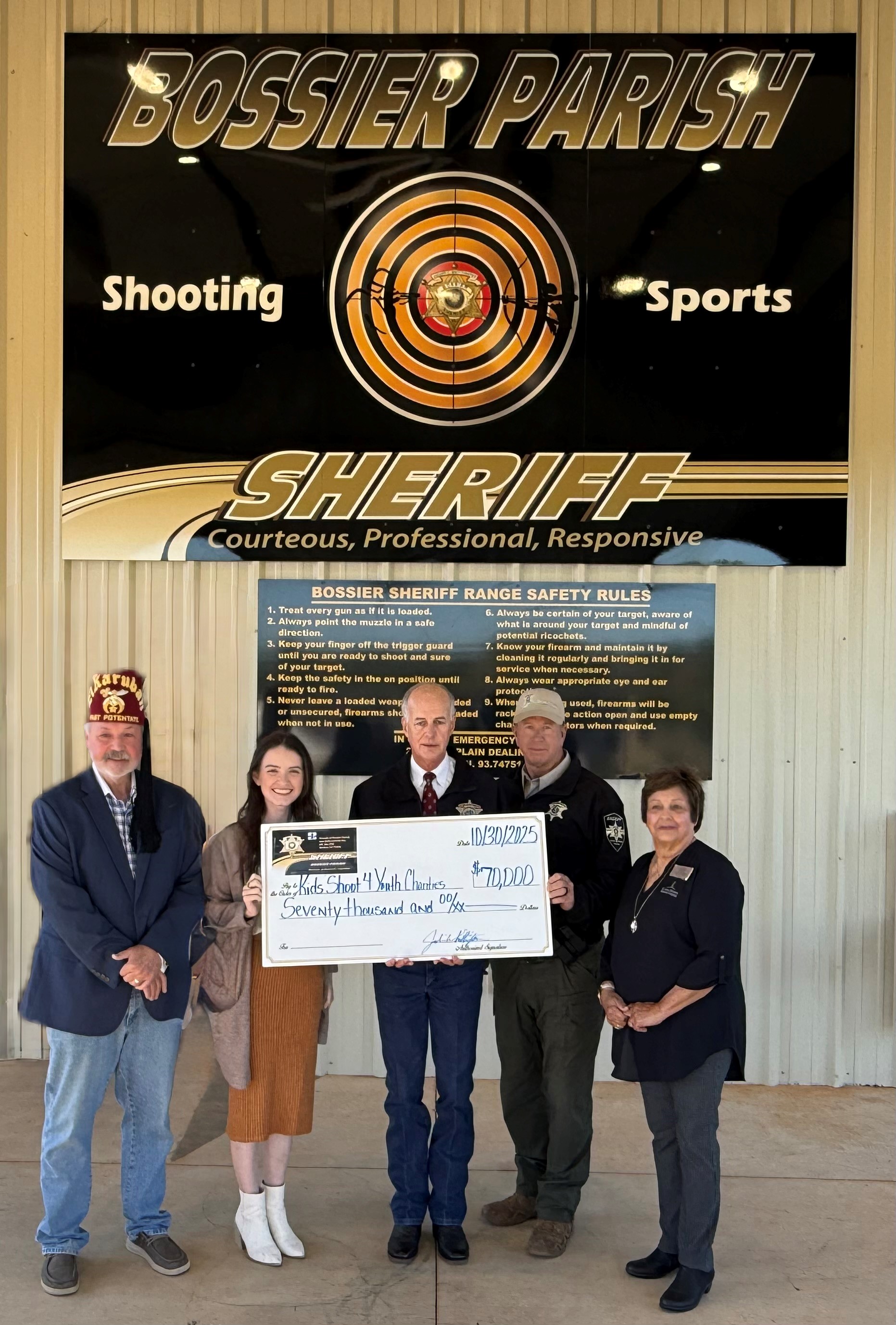 Bossier Parish Sheriff’s Office donates $70,000 to youth charities