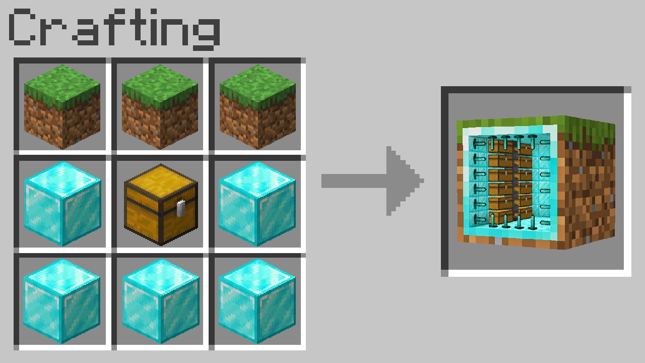 Minecraft, But You Can Craft Secret Bases