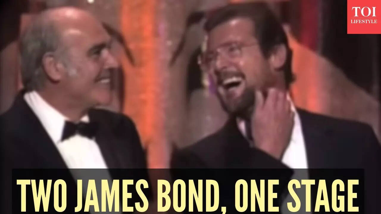 Viral on Instagram: When two James Bonds shared the stage at the 1989 ...