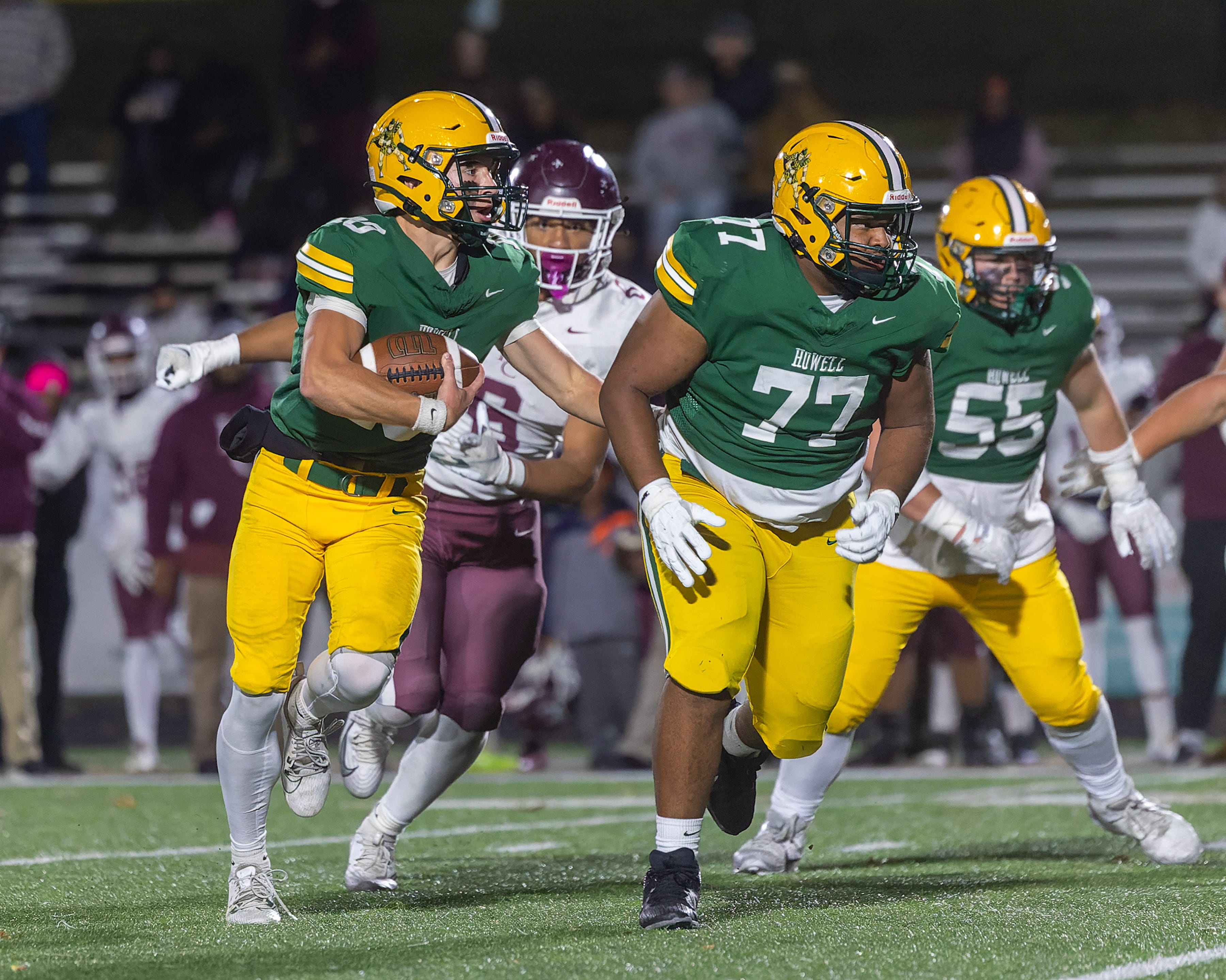 Even without top two rushers, Howell football's offensive line paves ...