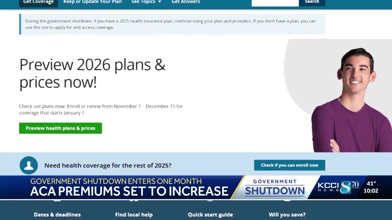 Shutdown stalls vote on enhanced ACA subsidies, sparking concern ahead ...