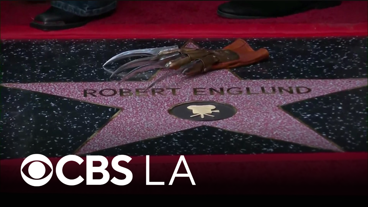 Horror movie icon Robert Englund receives star on Hollywood Walk of Fame