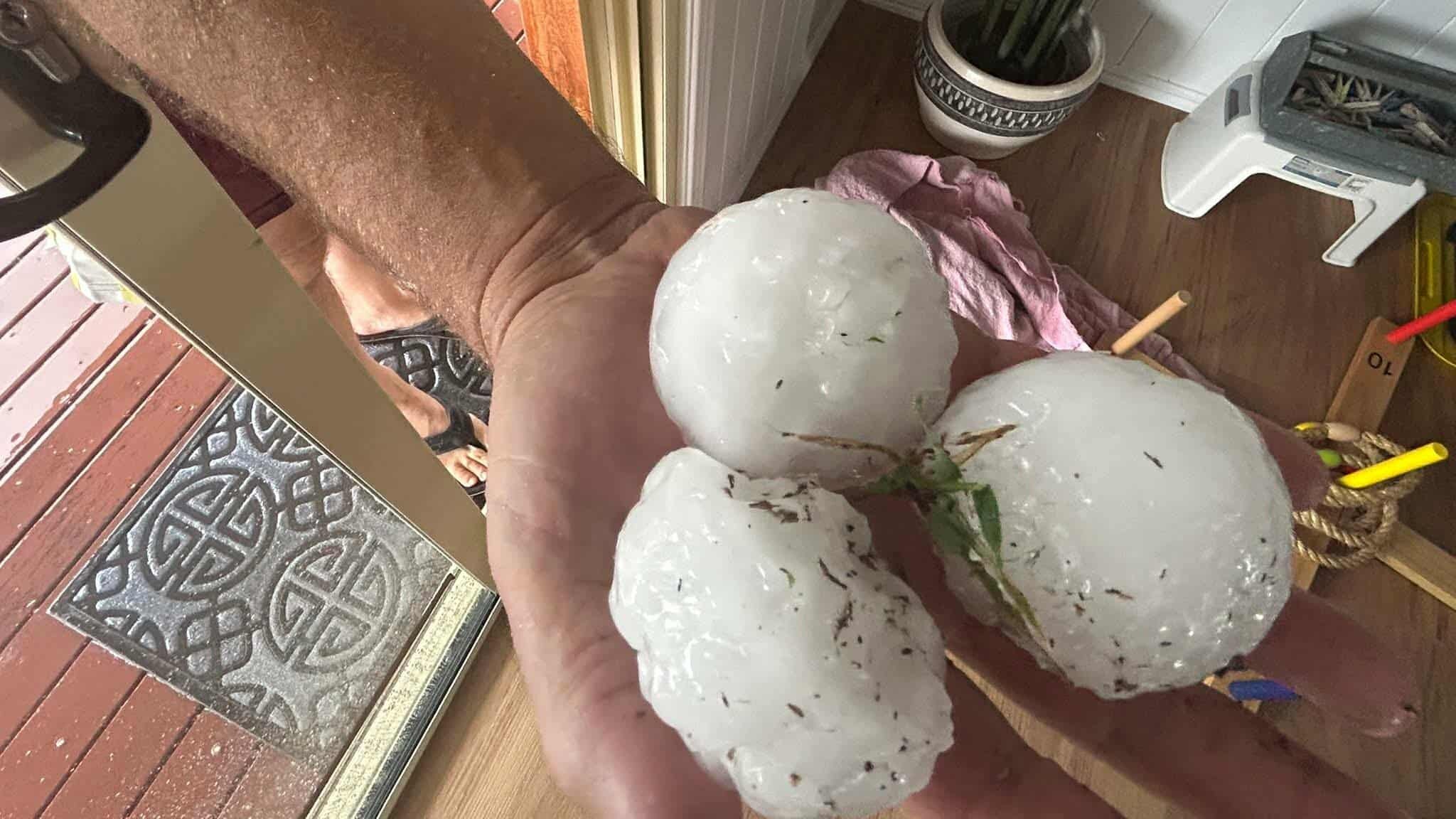 Giant hail causes injuries and damage to cars, homes across south-east ...