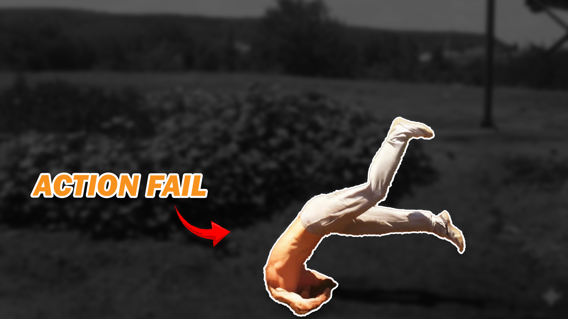 Failed Backflip Trick in Action
