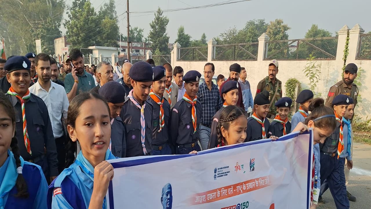 National Unity Day: Youth join 'Padayatra' in J&K's Kathua district