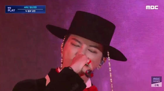 "아이 갓 더 파워" 갓 쓴 지드래곤, APEC 정상들 홀렸다..SNS 샤라웃