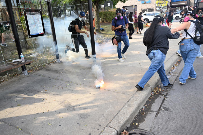 ICE and Border Patrol’s use of tear gas injures, sickens and tests the law