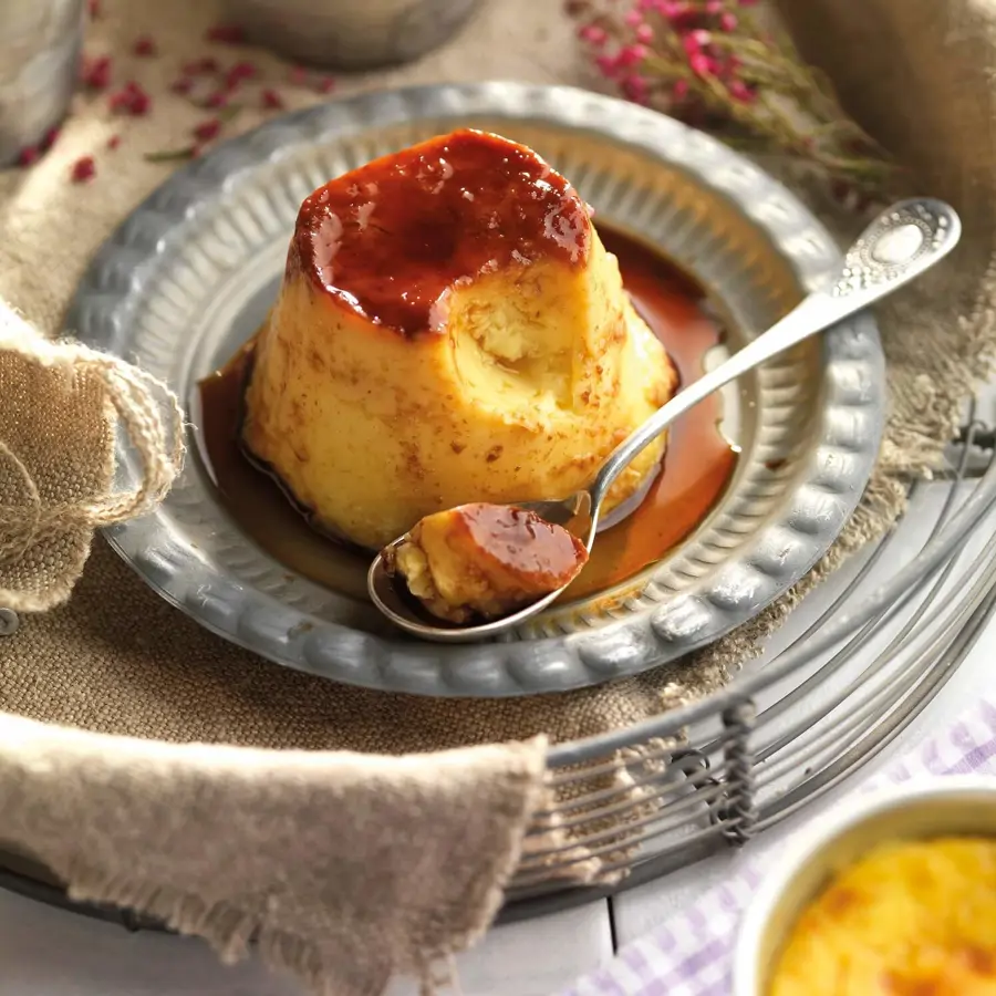 Flan de huevo casero para endulzar la cena de Navidad