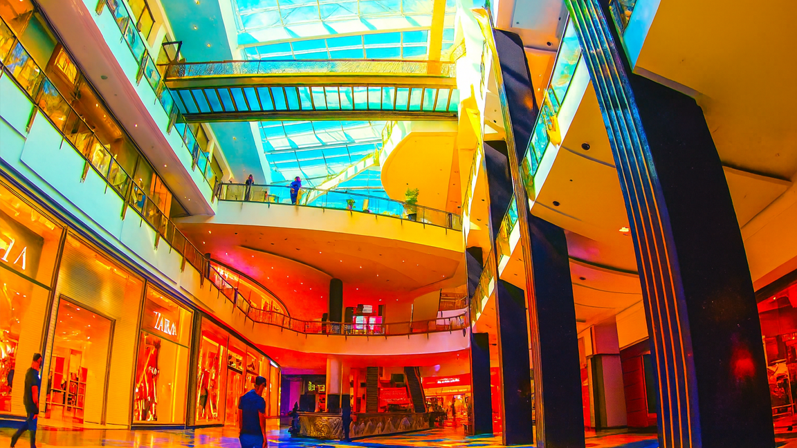Hva finnes inne i Alexa Mall i Berlin?