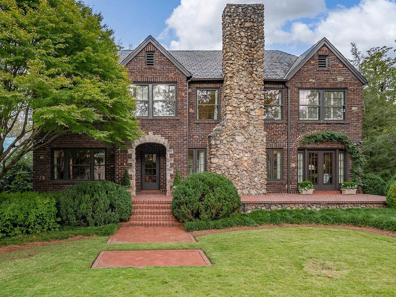 Grand 1929 Tudor Revival in Mountain Brook, Alabama, With Oak Paneled ...