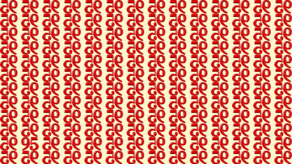 Optical Illusion: Can you spot the upright ‘95’ among the inverted ones ...