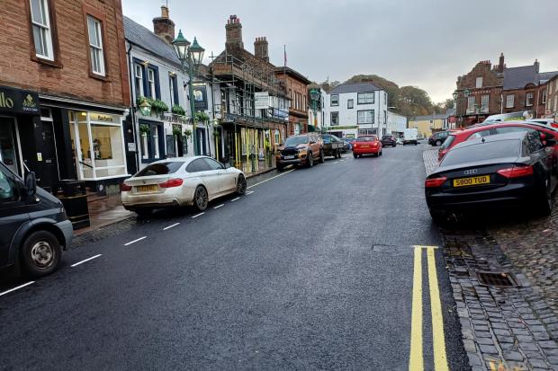 Cumbrian town street reopens after resurfacing work