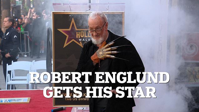 Robert Englund receives his star on the Hollywood Walk of Fame