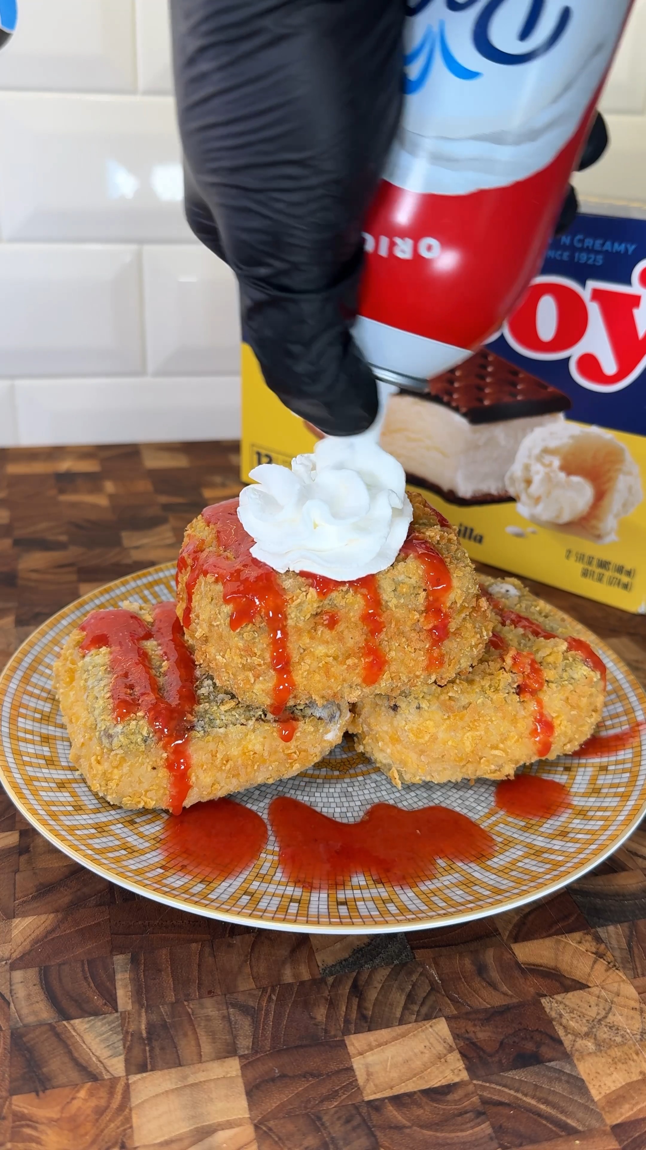 Fried Ice Cream Sandwich