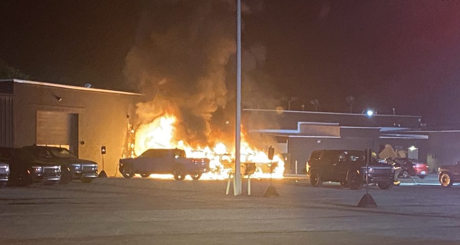 Electric vehicles destroyed after fire at Franklin dealership