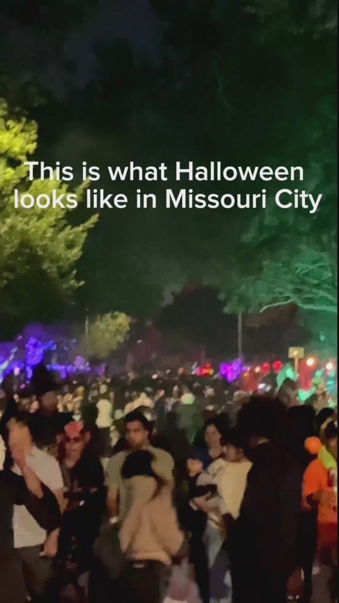 Halloween night in Missouri City