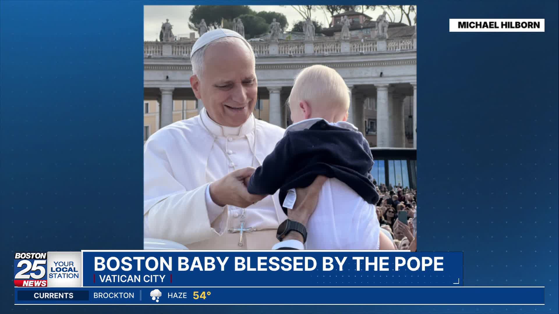 Catholic boy from South Boston befriends Pope