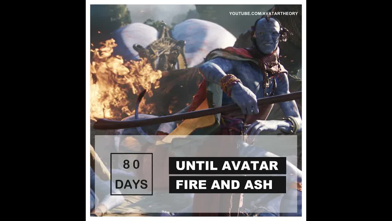 80 days until fire and ash | Avatar 3 countdown