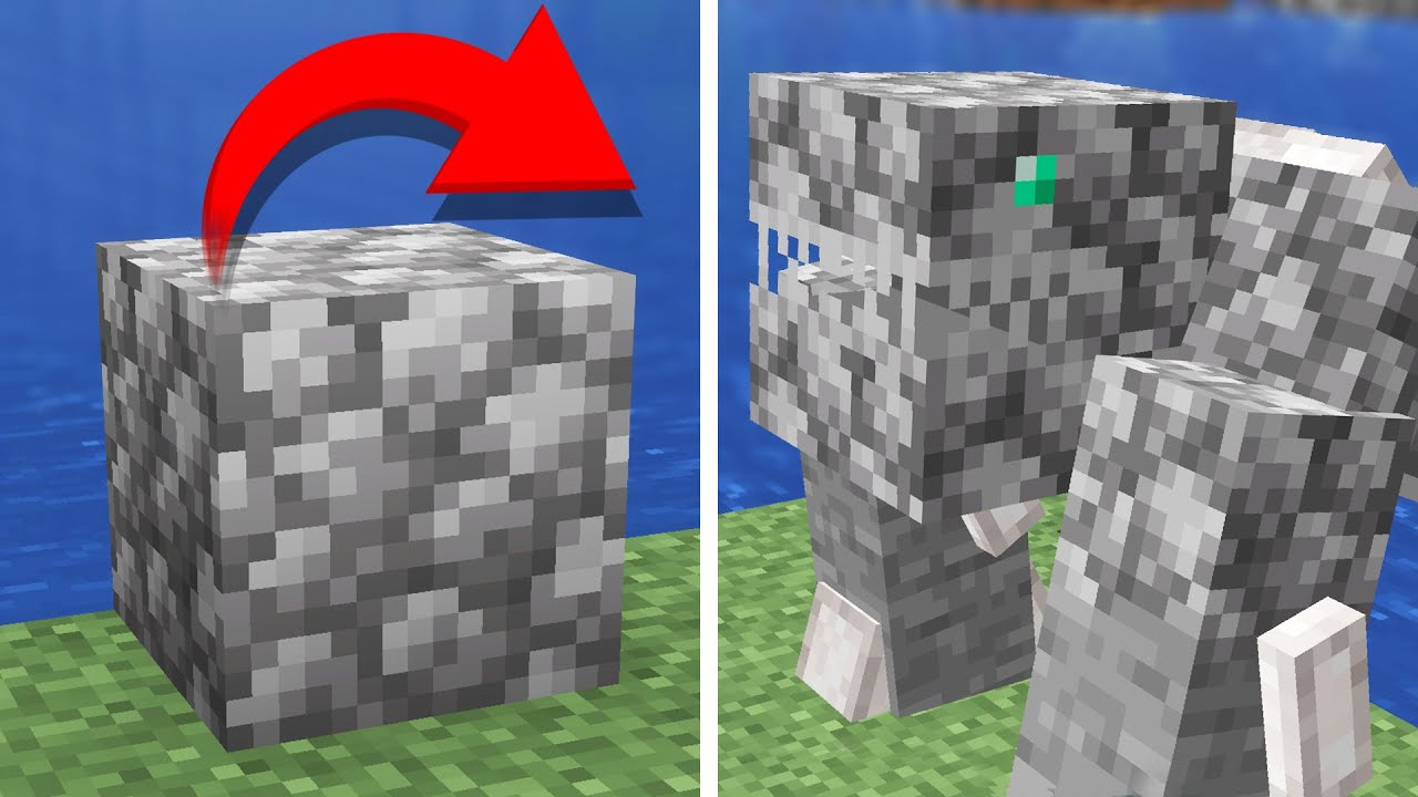 Minecraft blocks if they came to life as mobs