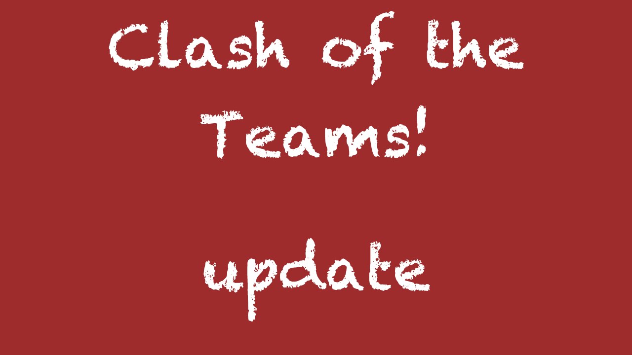 Clash of teams update: Brackets are here
