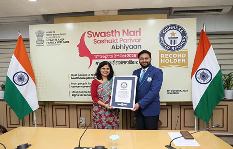 Swasth Nari, Sashakt Parivar Abhiyaan: India sets three Guinness World ...