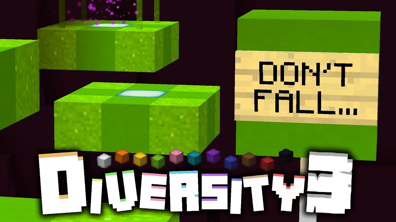 Discovering the Minecraft parkour dimension (Diversity 3 parkour)