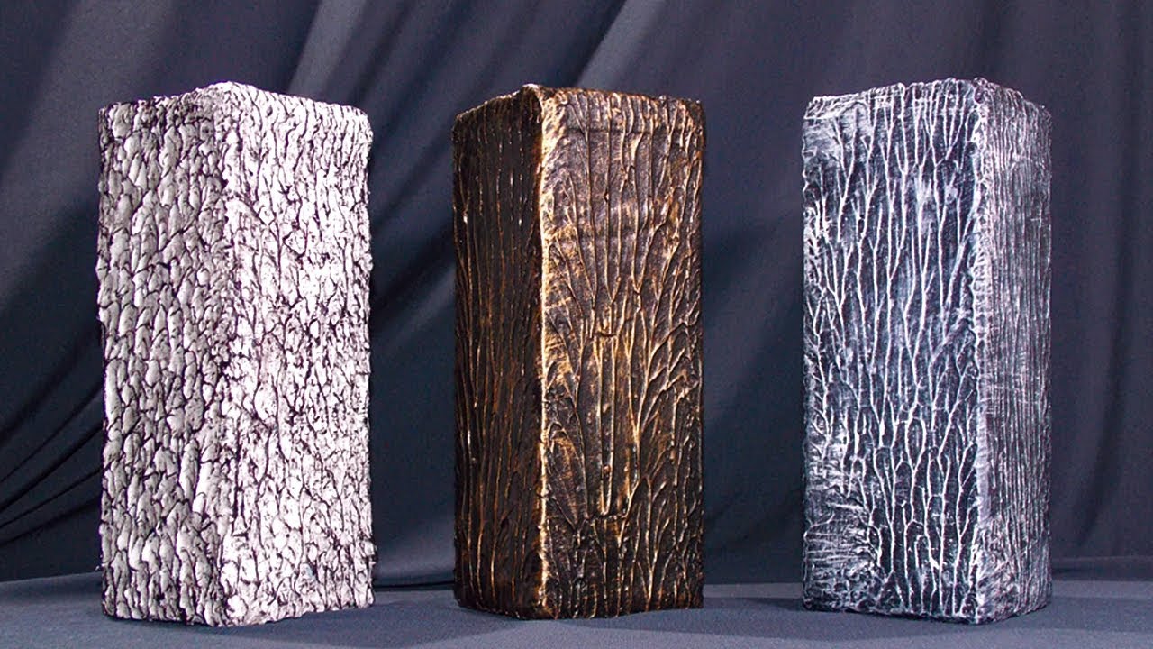 DIY Vase from Milk Carton and Putty