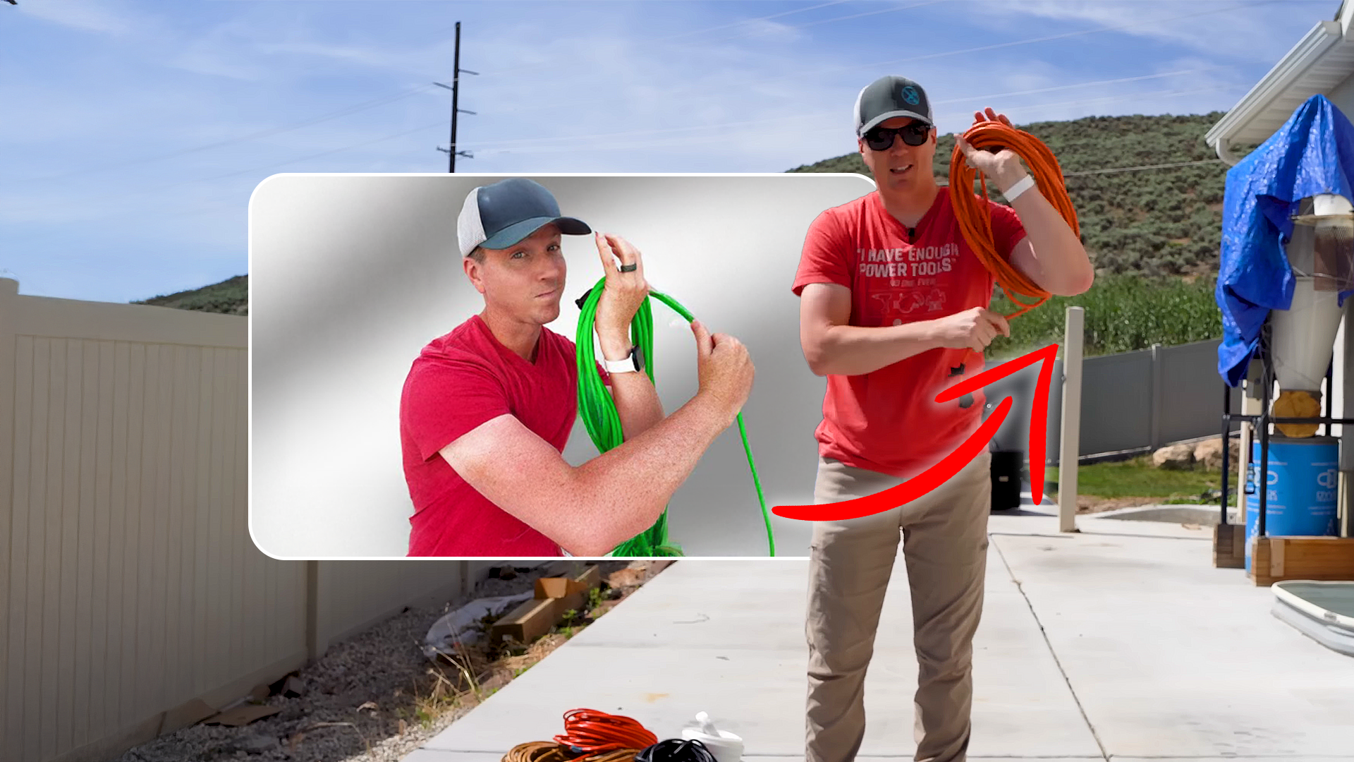 How pros wrap extension cords, cables & hoses