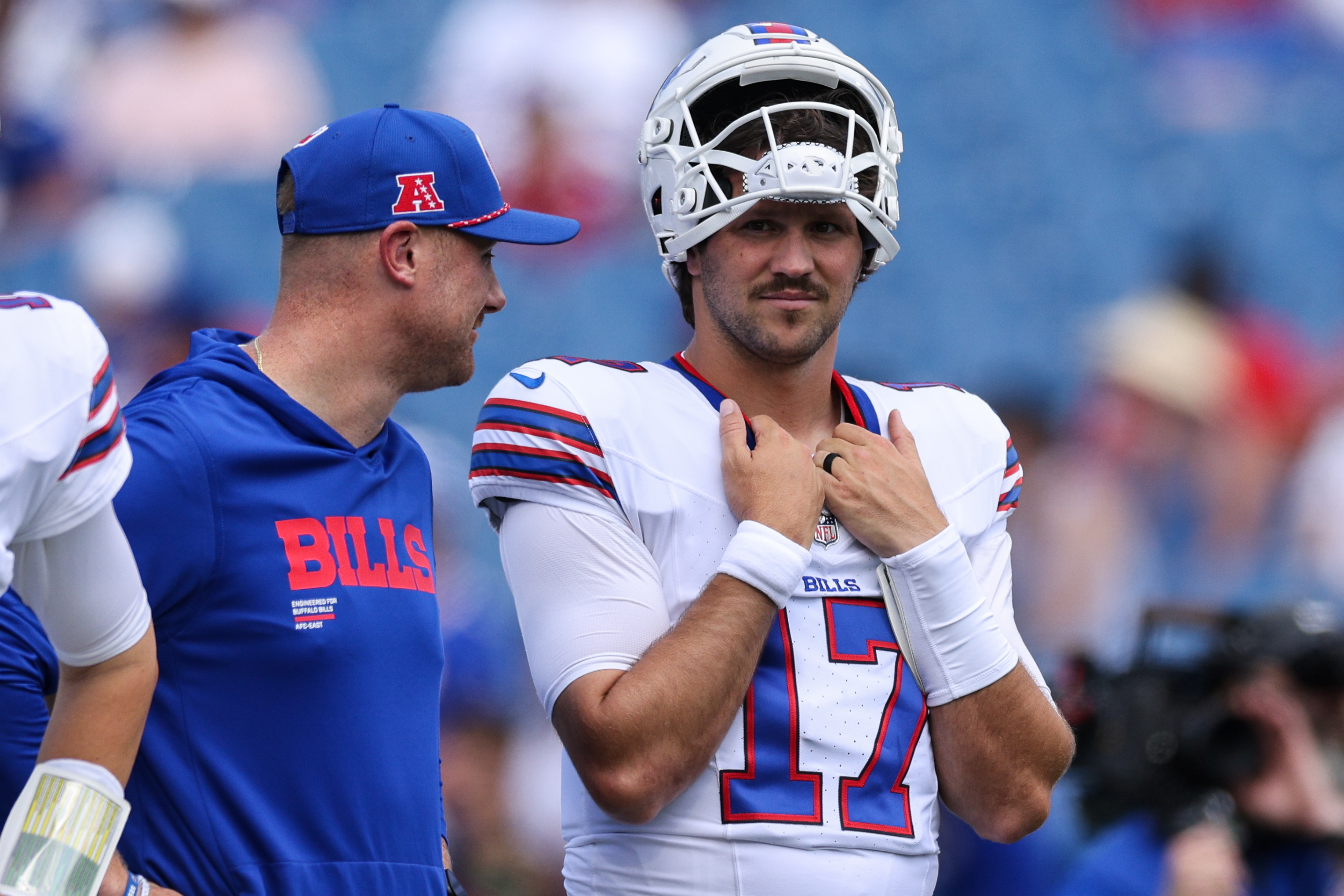 Buffalo Bills head coach Joe Brady will continue calling the offense