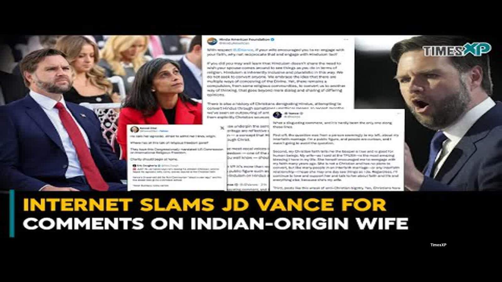 Internet Slams U.S. VP JD Vance for Comments on Indian-Origin Wife Usha ...