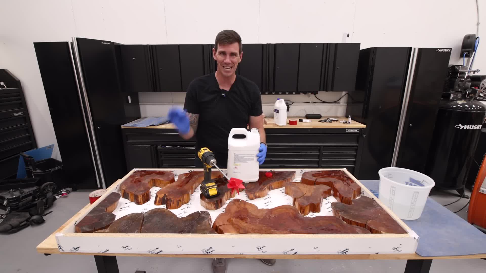 How to make an epoxy coffee table