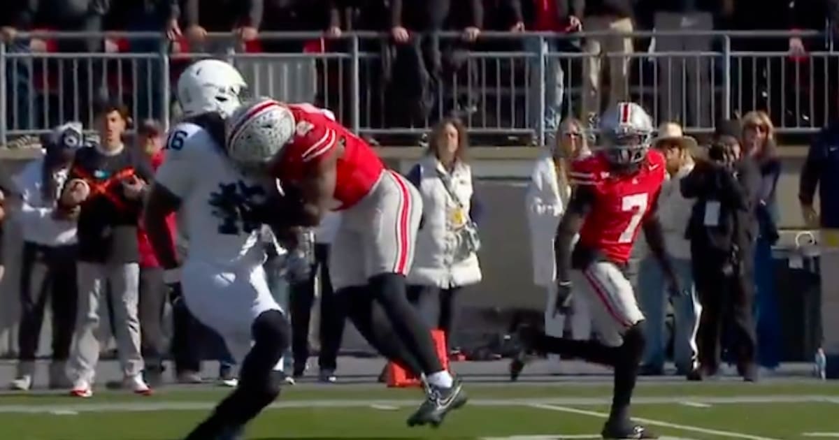 Caleb Downs called for personal foul, no targeting in Ohio State-Penn ...