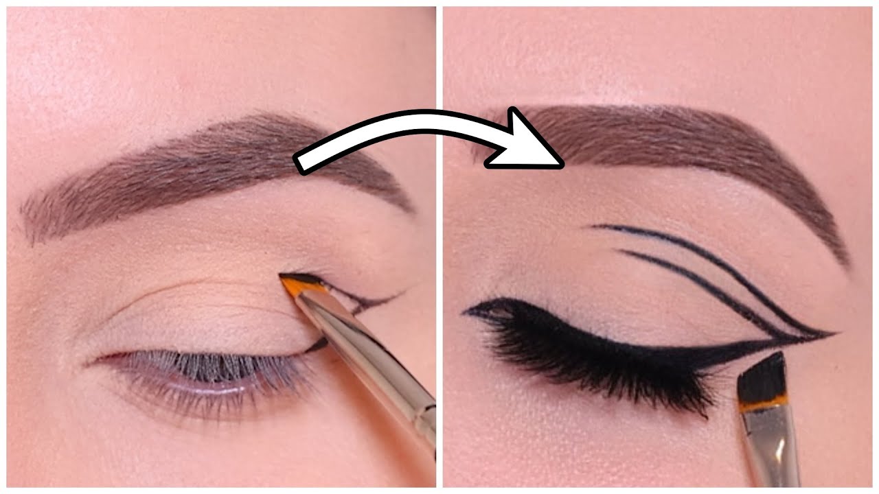 How to: Double eye liner makeup tutorial