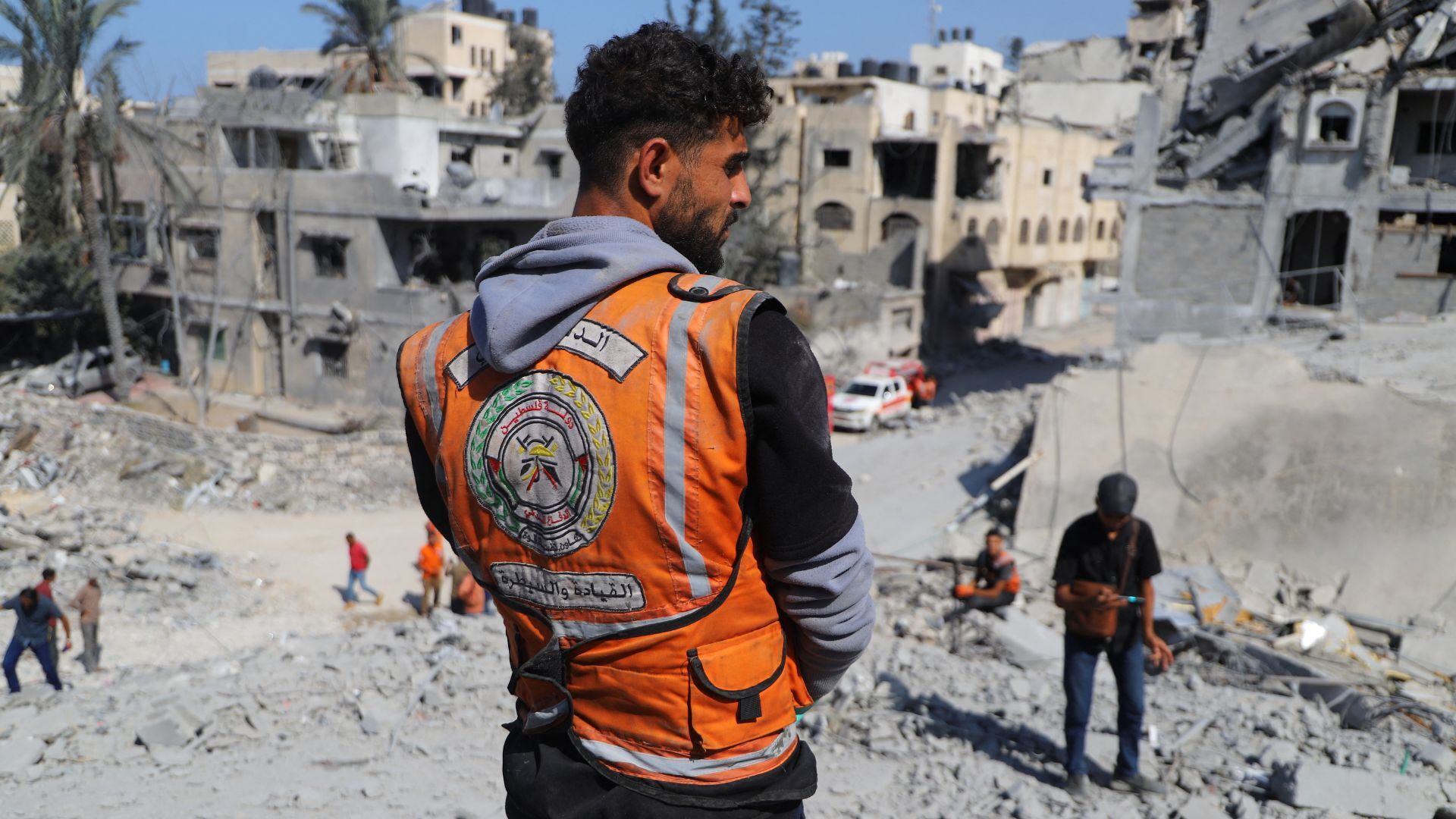 Gaza civil defence workers use fragile ceasefire to recuperate after ...