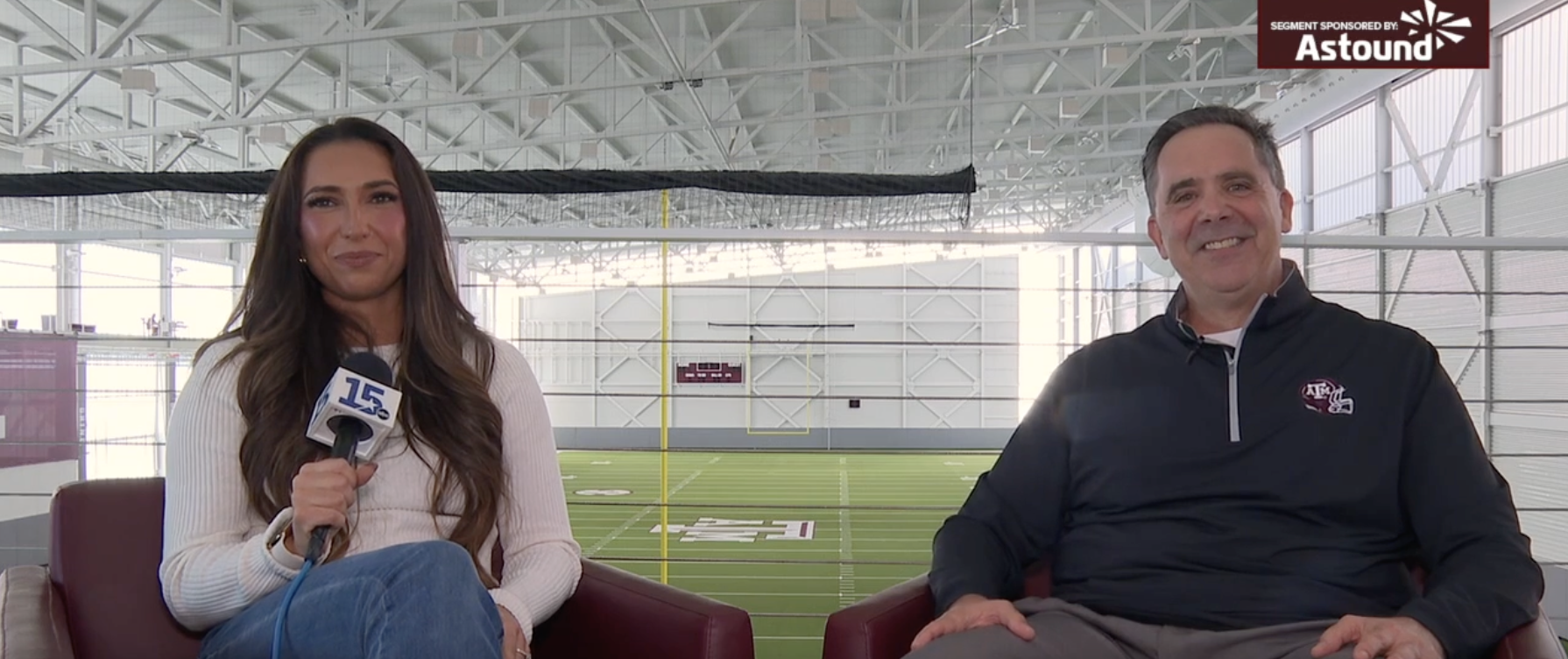 Donna Conrad & Andrew Monaco talking Texas A&M