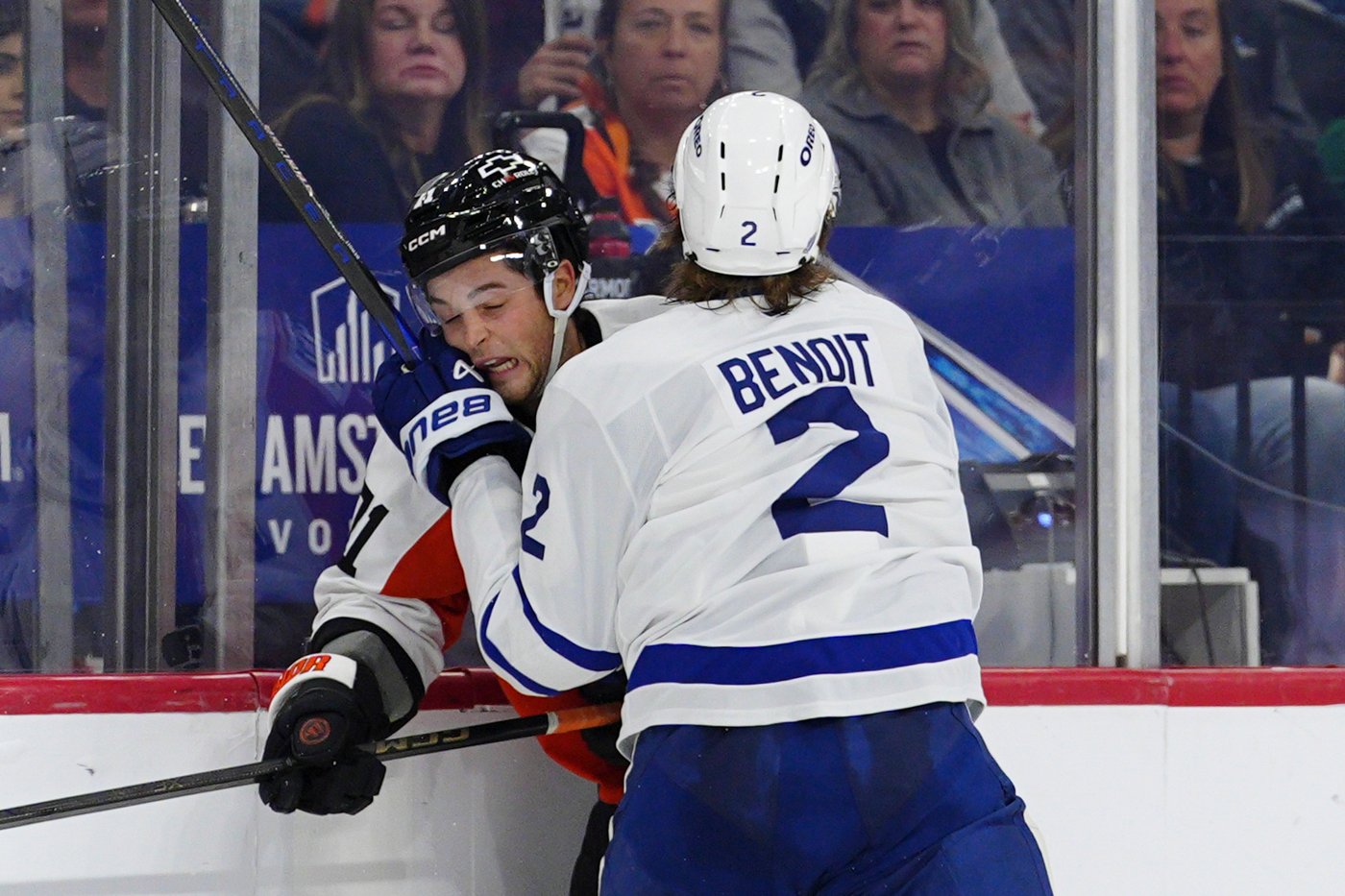Matthews, Tavares lead Leafs past Flyers 5-2; Tanev stretchered off ...