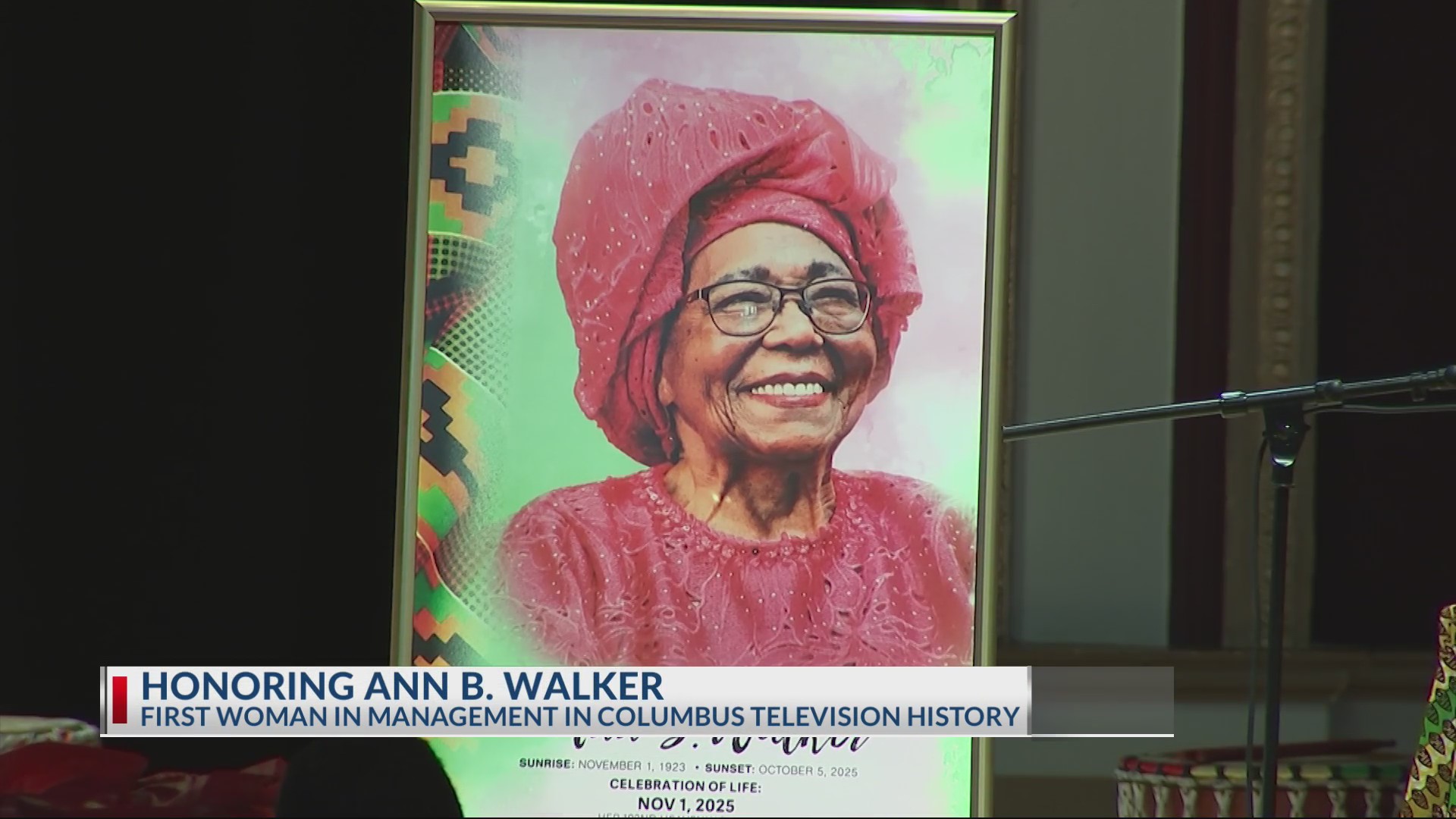Memorial held for broadcast pioneer Ann B. Walker